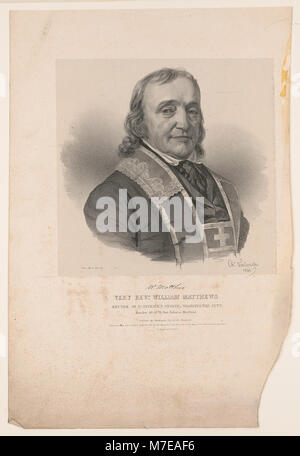 A formal portrait of the Very Reverend William Mathews, the Rector of ...