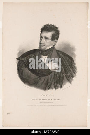 Lithograph portrait of Sam L. Southard, a senator from New Jersey ...