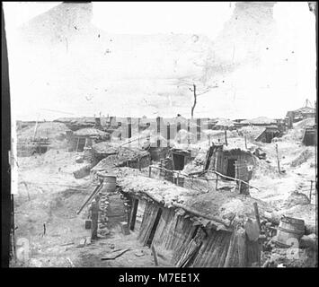 Bomb proof quarters in Fort Burnham, . Civil War Photograph Collection ...