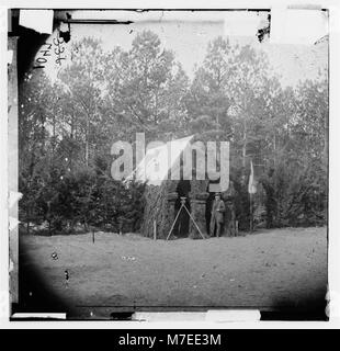 A photograph showing the soldiers' winter quarters of the Army of the ...
