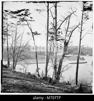 Signal tower at Point of Rocks, Appomattox River, Va Stock Photo - Alamy