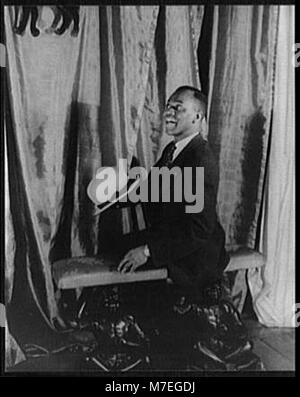 A portrait of Bill Robinson, an influential African-American tap dancer ...
