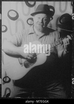 A portrait of Burl Ives, an American folk singer, actor, and voice ...