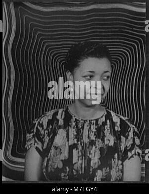 A portrait of renowned jazz singer Ethel Waters, captured between 1938 ...