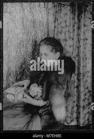 A portrait of Isak Dinesen, also known as Baroness Karen Blixen, a ...