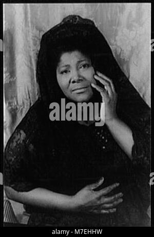 A portrait of Mahalia Jackson, an iconic figure in gospel music. The ...