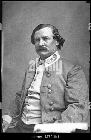 A formal portrait of Major General Benjamin Huger, a Confederate Army ...