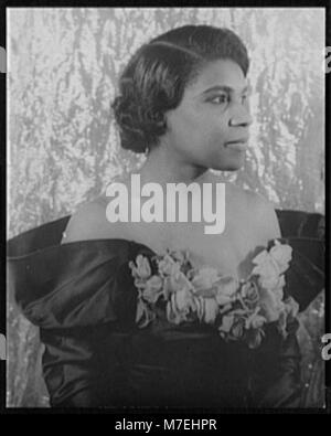 A portrait of Marian Anderson, the renowned African-American singer ...