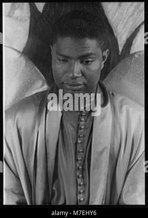 A portrait of actor Ossie Davis portraying Gabriel in the play *The ...