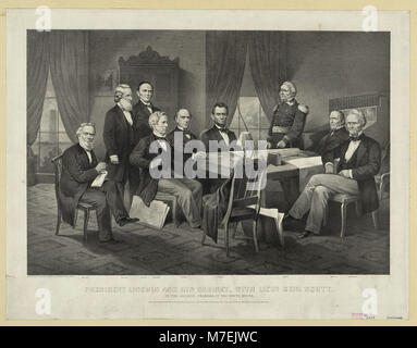 President Lincoln and his cabinet, with Lieutenant General Winfield ...