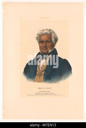 Major Ridge, Cherokee Indian Leader Stock Photo - Alamy