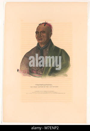 This portrait of Joseph Brant, a Mohawk leader and military officer ...