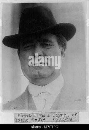 A portrait of William E. Borah, a prominent American politician known ...