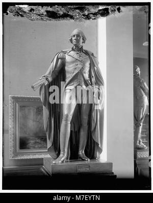 the bronze statue honoring George Washington and Seneca leader Guyasuta ...