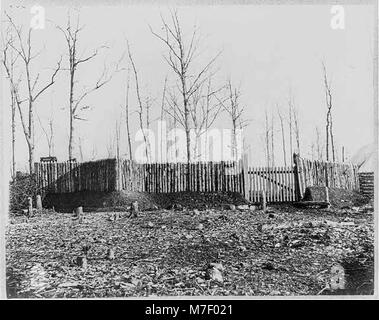 Stockade and entrance to camp of 50th New York Engineers, Rappahannock ...
