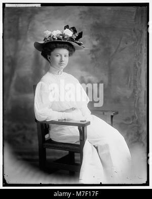 A portrait of Miss Helen Taft, the wife of President William Howard ...
