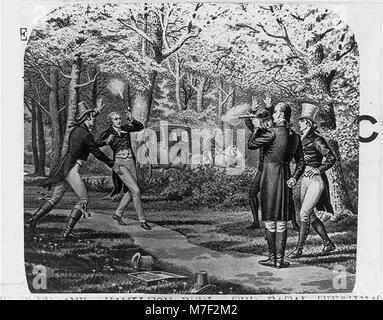 The duel between Aaron Burr and Alexander Hamilton, fought in 1804, was ...