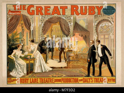 A promotional image for 'The Great Ruby,' a theatrical production ...