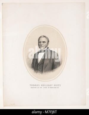 Thomas Holliday Hicks - photo portrait standing Stock Photo - Alamy