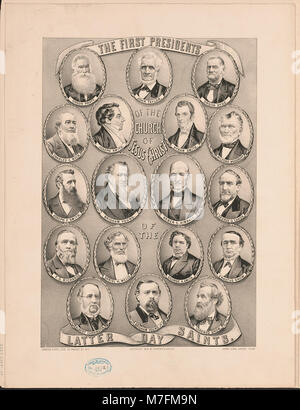 The image depicts the first presidents of the Church of Jesus Christ of ...