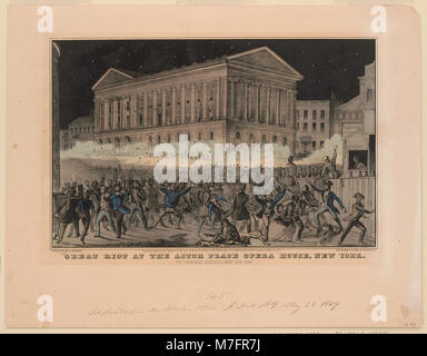 ASTOR PLACE RIOT 10 May 1849 outside the Astor Opera House, New York ...