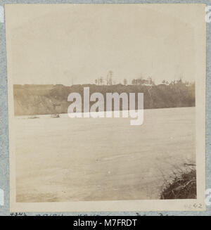 Drewry's Bluff, Virginia. View of Confederate Fort Darling and ...