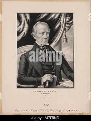 A political portrait of Henry Clay, a prominent Kentucky statesman ...