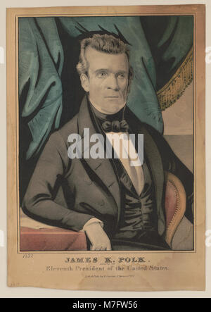 Portrait of James K. Polk, the 11th President of the United States ...