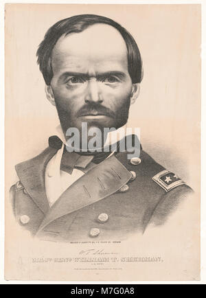William T. Sherman, Major General (Union Stock Photo - Alamy