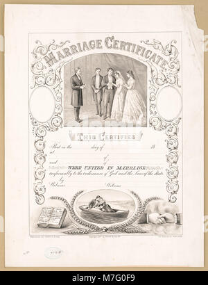 This is a family record and marriage certificate, documenting important ...