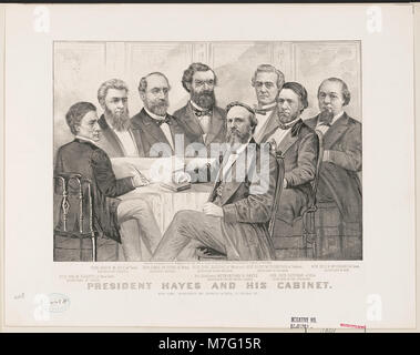 This image captures President Rutherford B. Hayes and his wife, Lucy ...