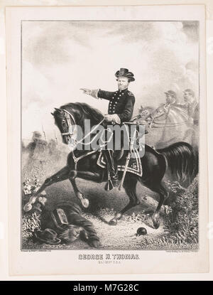 This portrait depicts General George Thomas, a Union general during the ...