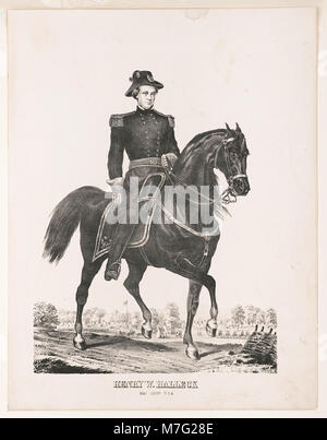 A portrait of General Henry W. Halleck, a prominent U.S. military ...