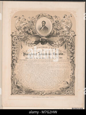 This historical photograph captures the inauguration of President James ...