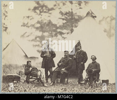 Group of officers at Headquarters Army of Potomac, June 1863, Civil War ...