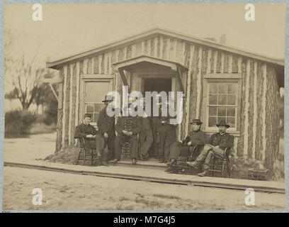 A historical photograph from March 1865, showing General Grant's ...