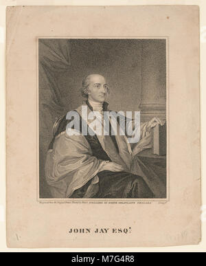A portrait of John Jay, one of the Founding Fathers of the United ...
