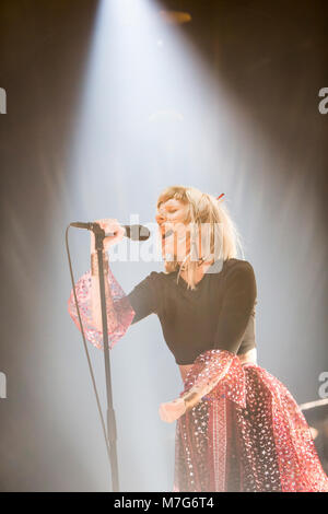 Norway, Bergen - March 8, 2018. The talented Norwegian singer, musician ...