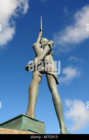 The scales of justice - 'Verity' statue by Damien Hirst, Ilfracombe ...