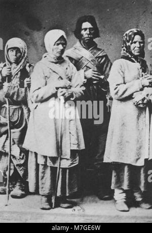A Russian photograph of pilgrims and wanderers, capturing the movement ...