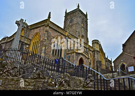 Axbridge Church Wells, Somerset, England, UK Stock Photo - Alamy