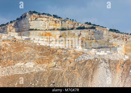 Marble quarry site in Greece Stock Photo - Alamy