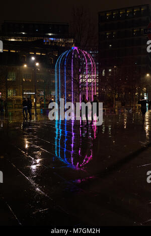 The giant “birdcage” in Battle Bridge Place is Jacques Rival’s artwork ...