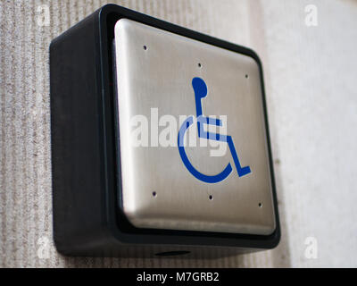 Handicap Wheelchair Automatic Door Opener Sensor Button Stock Photo - Alamy