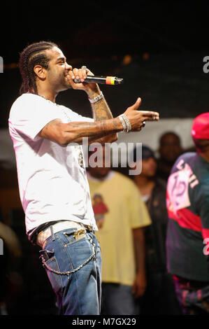 Rapper Jim Jones of Dipset performs at the This is 50 Festival at ...