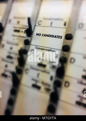 Vintage U.S. Voting Machine Stock Photo - Alamy