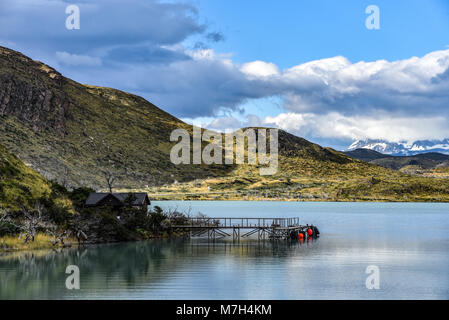 Lago Pehoe Ferry, Torres del Paine National Park, Patagonia, Chile ...