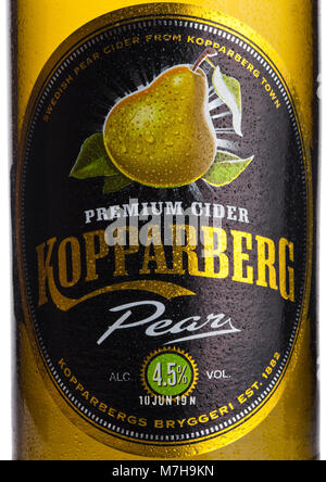 Kopparberg Swedish pear cider, London Stock Photo - Alamy