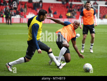 Derby County's Bradley Johnson (left) celebrates scoring his side's ...