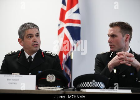 Ben Ansell (left), chief fire officer of Dorset & Wiltshire Fire and ...